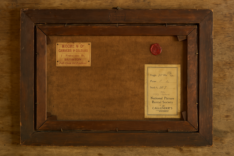 Unlocking the Secrets on the Back of a Painting: Labels, Stamps, and ...